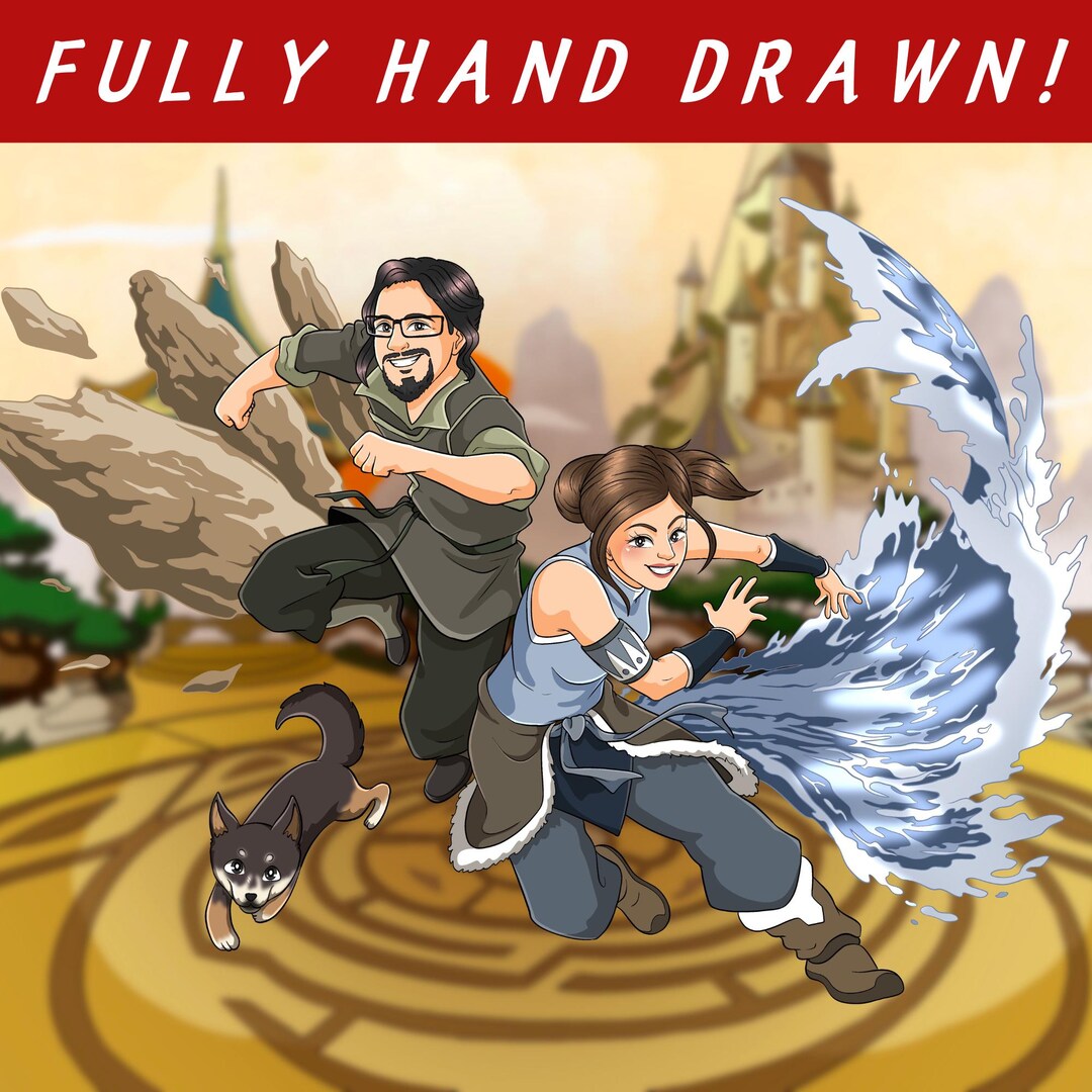 Custom Anime Style Portrait From Photo, Hand Drawn Anime Art, Unique ...