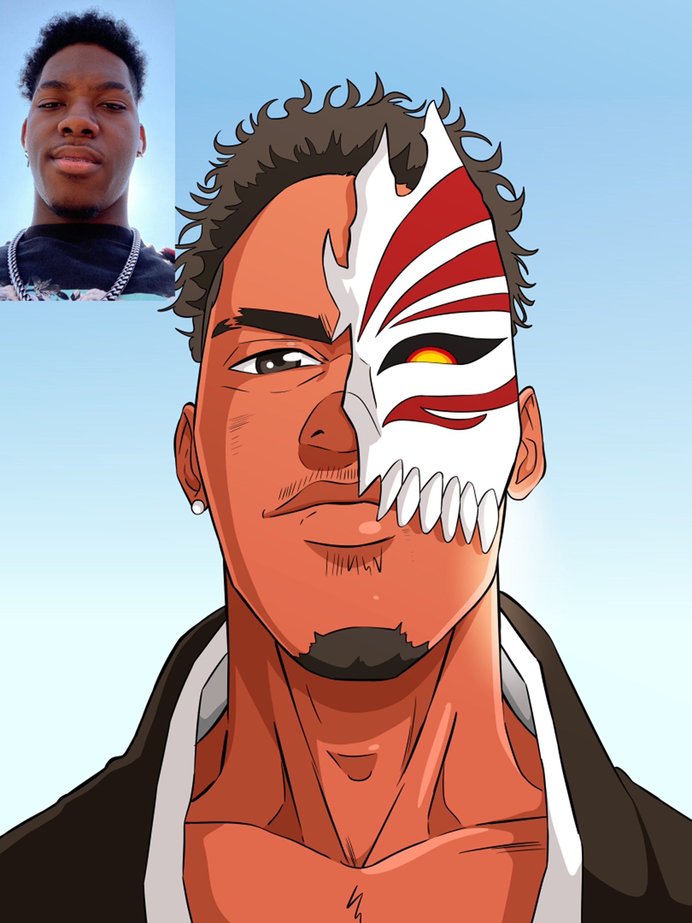 Retrato de anime totalmente personalizado Retrato de anime de - Etsy España