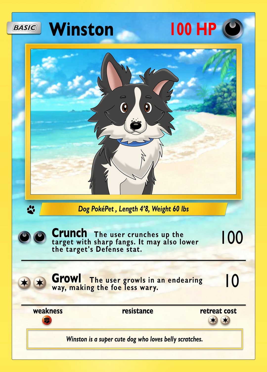 Custom Pokepaw Pets | Poke Cards | Digital Image | Pokepet Monster Pets ...
