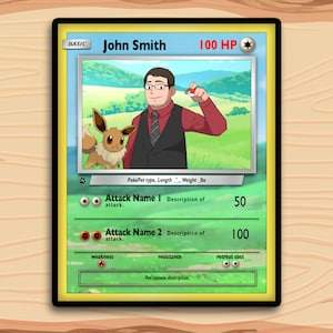 Custom Pokemonstyle Portraits | Poke Cards | Digital Image | Pokepet ...