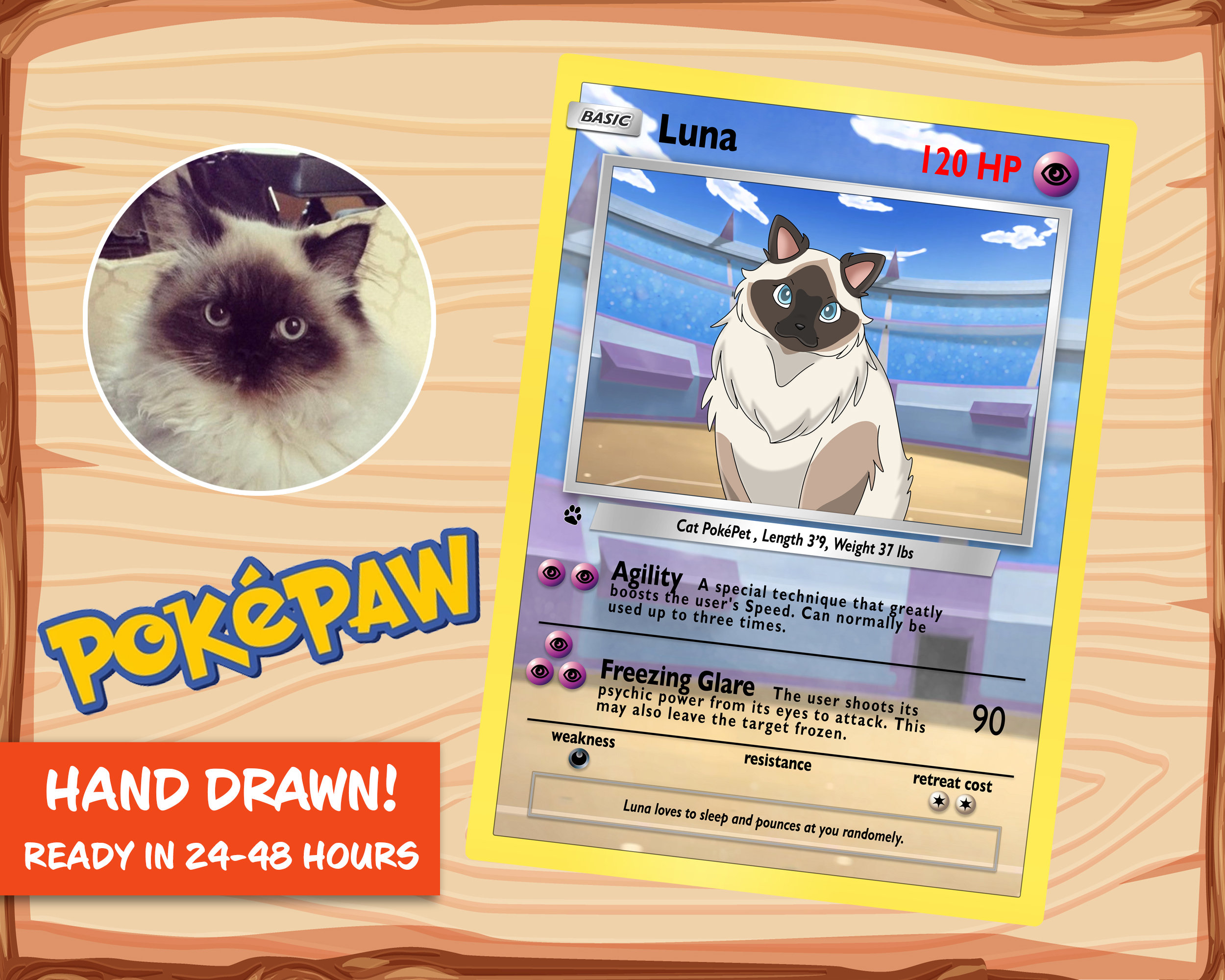 Custom Pokepaw Pets | Poke Cards | Digital Image | Pokepet Monster Pets ...