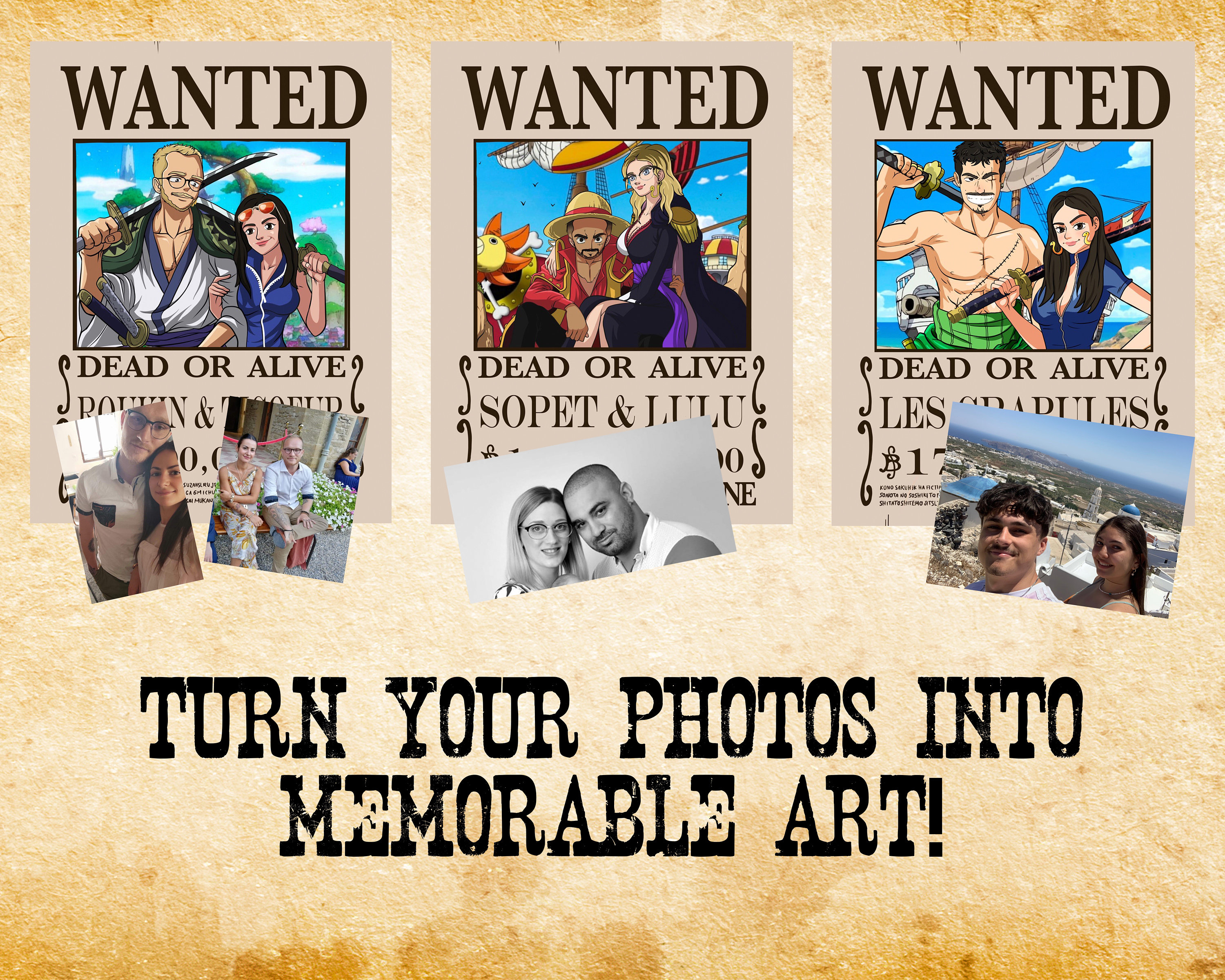 Fully Custom Anime Portrait Custom Anime Wanted Poster - Etsy Canada
