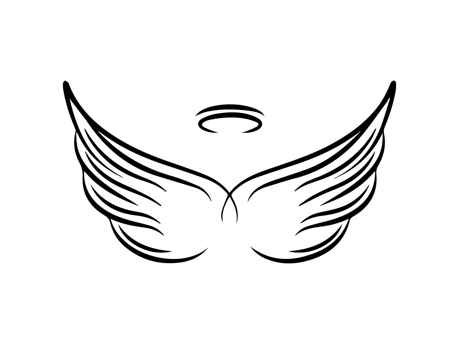 Angel Wings Svg, Angel Wings Silhouette, Wings Svg, Angel Wings Clipart ...
