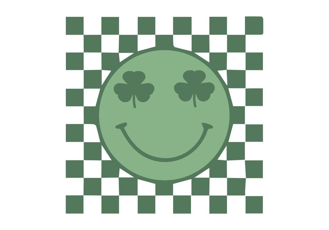 Retro Smiley Face Svg Png Irish Svg Png Retro St Patricks - Etsy Ireland