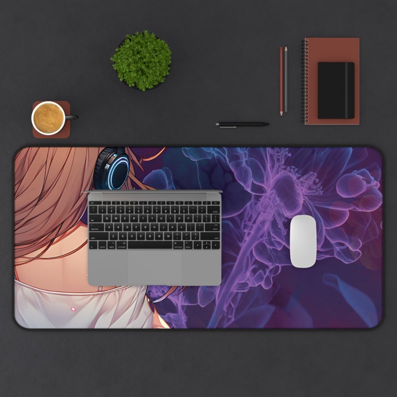 Anime Themed Neoprene Desk Mat With Anti-slip Back. Gamer's Essential ...