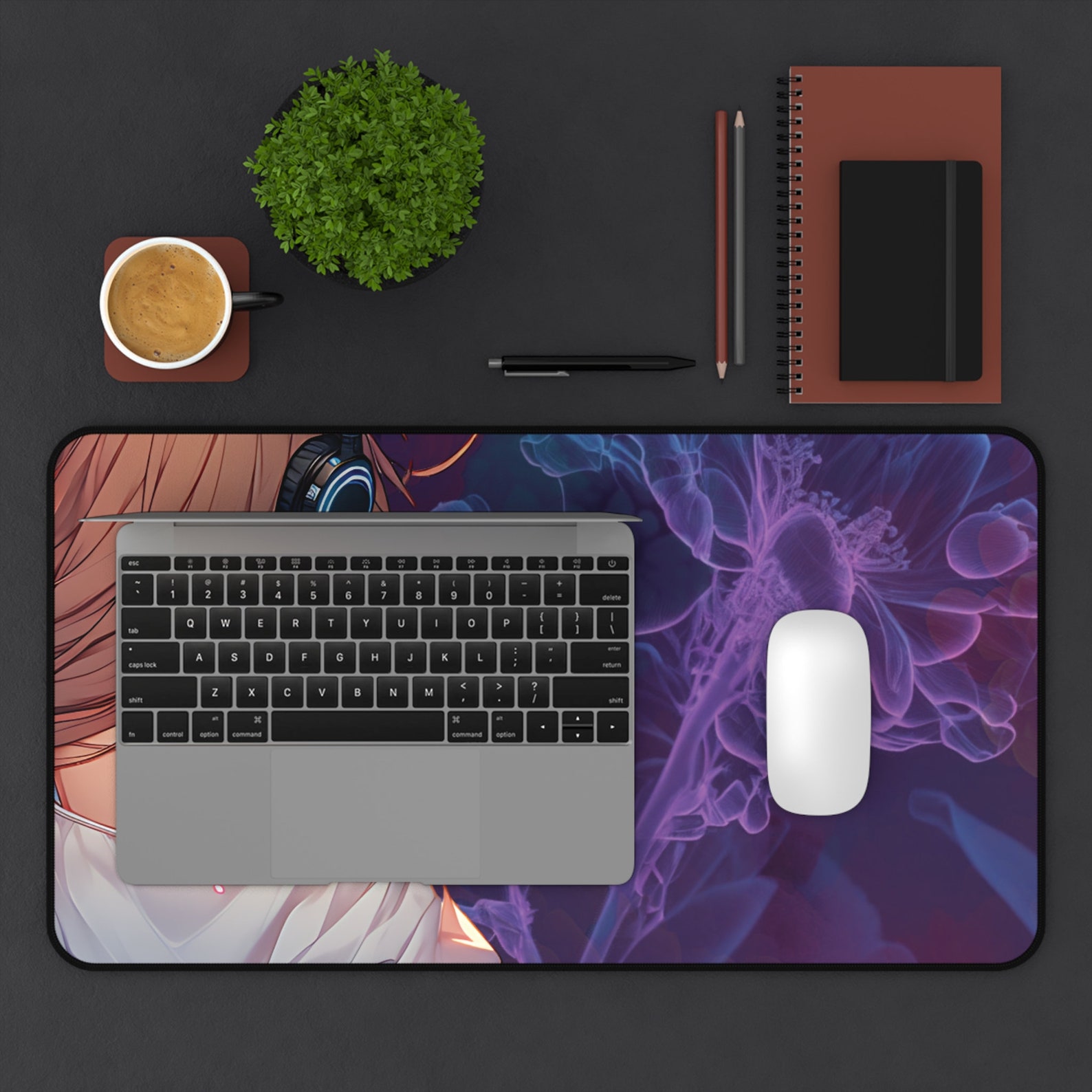 Anime Themed Neoprene Desk Mat With Anti-slip Back. Gamer's Essential ...