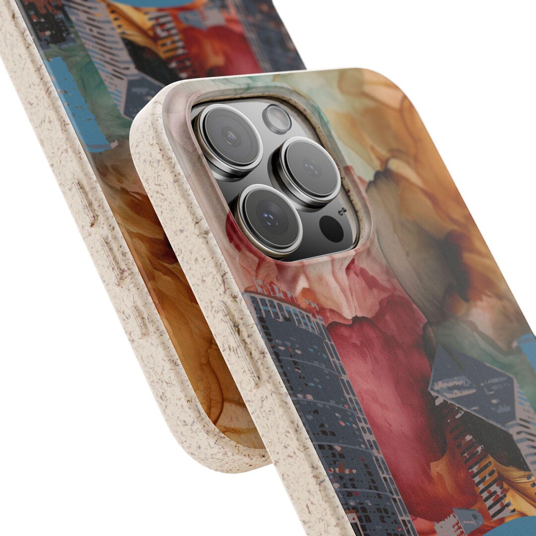 IPhone 13 Case: Biodegradable Urban Scenery Chicago Inspired Cover ...