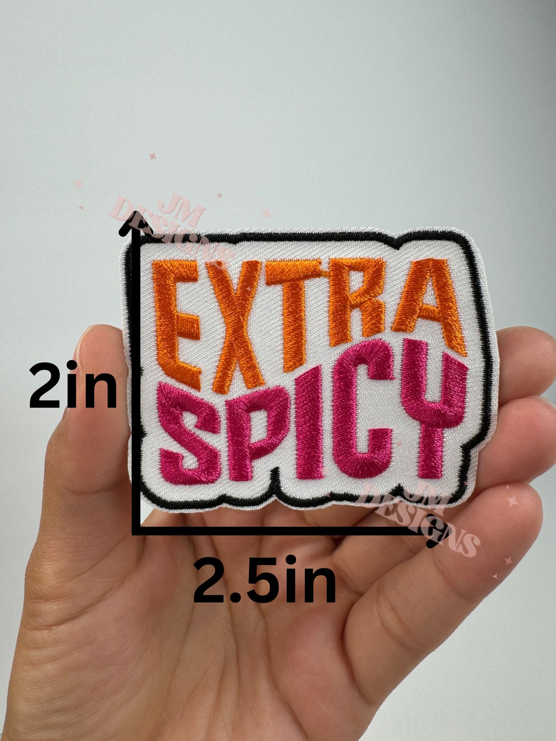 Extra Spicy Iron on Patch |iron on | Bold Patch| Funny Patches | Hat ...