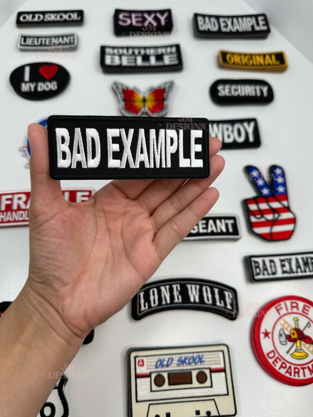 Bad Example Iron on Patch |iron on |bold Patch| Funny Patches | Hat Bar ...