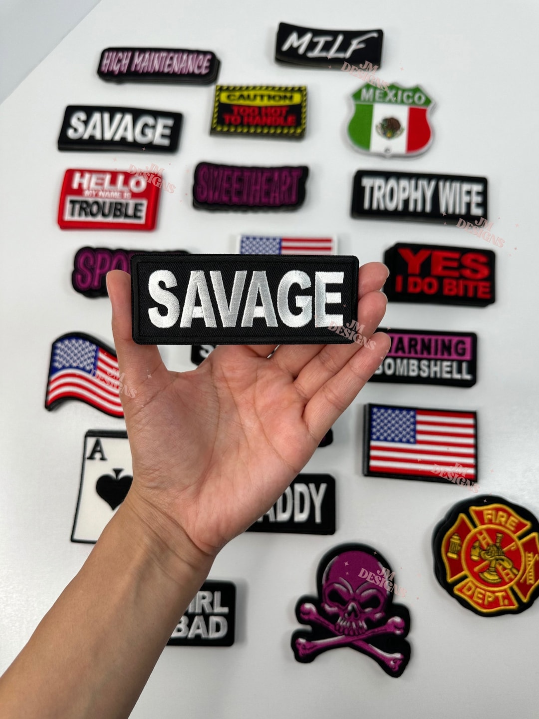 Savage Iron on Patch |iron on |bold Patch| Funny Patches | Hat Bar ...
