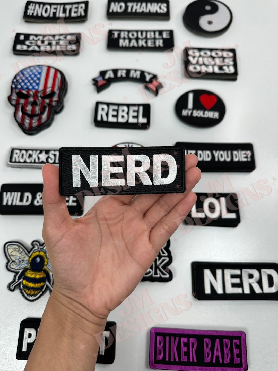 Nerd Iron on Patch |iron on |bold Patch| Funny Patches | Hat Bar ...