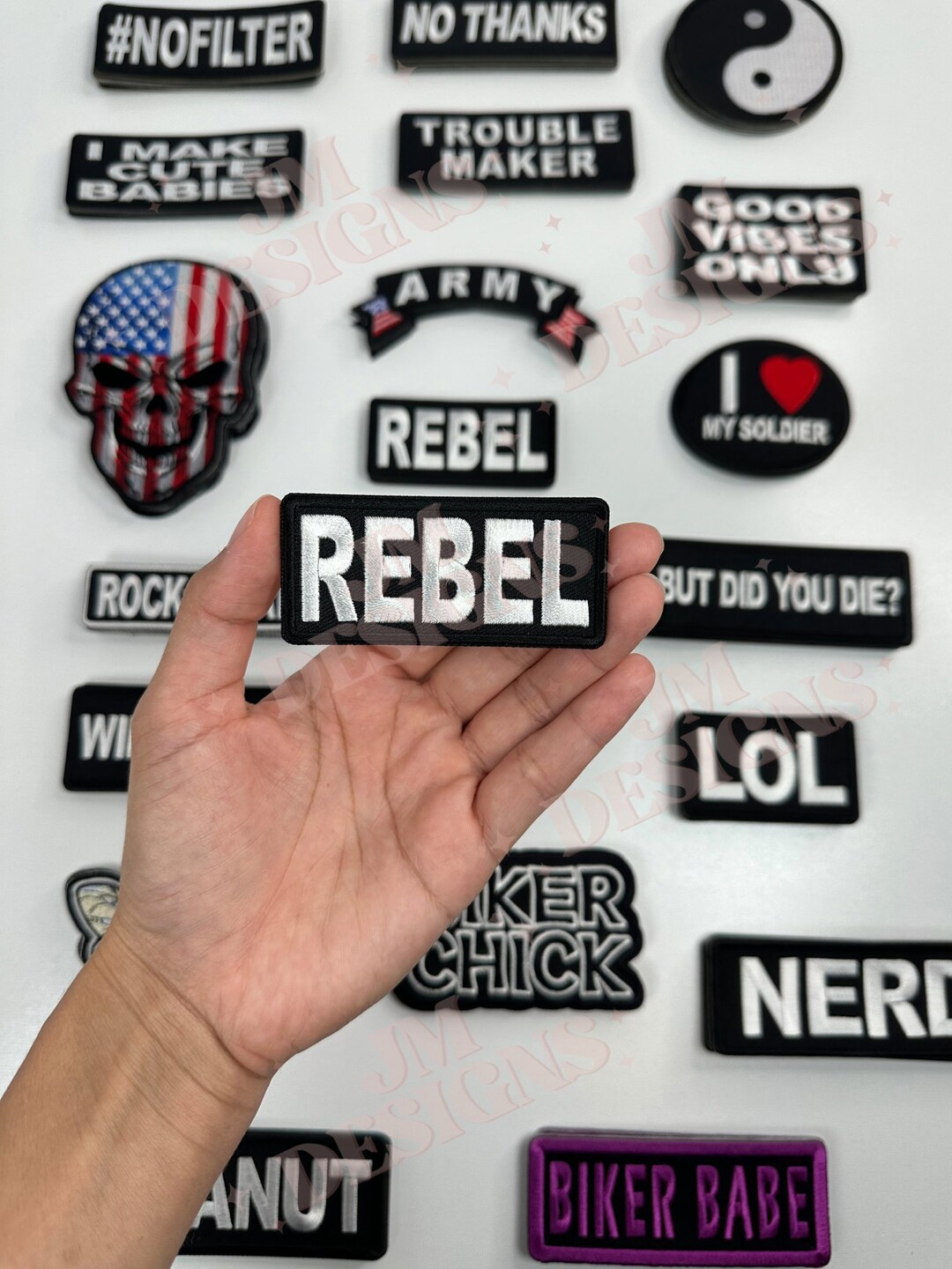 Rebel Iron on Patch |iron on |bold Patch| Funny Patches | Hat Bar ...