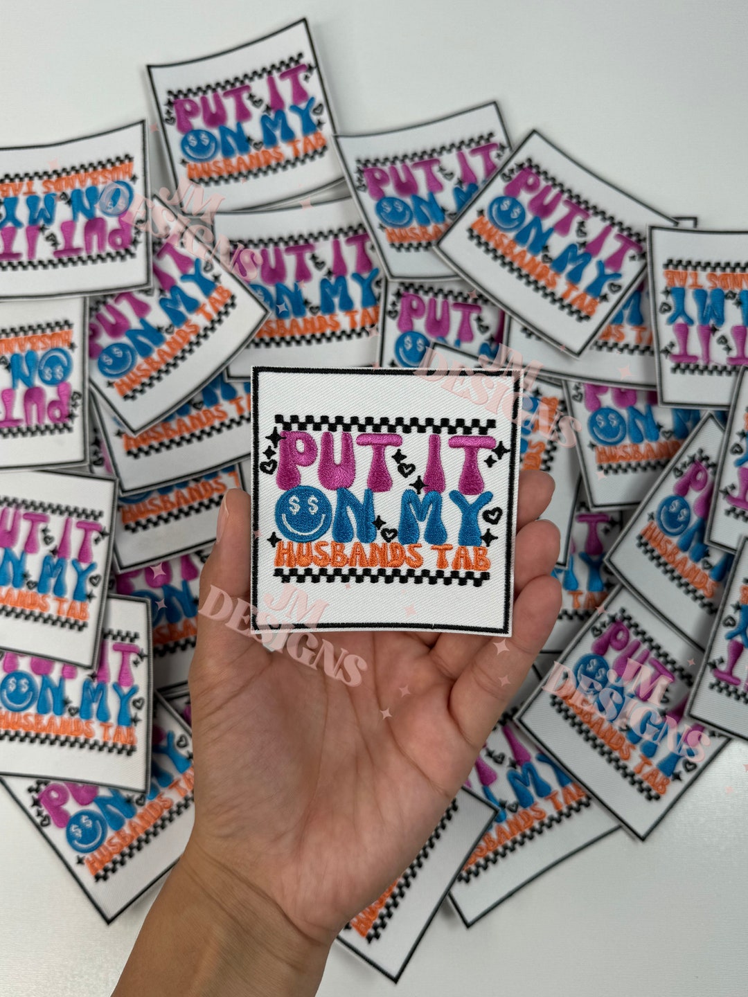 Put It on My Husbands Tab Iron on Patch |iron on | Bold Patch| Funny ...