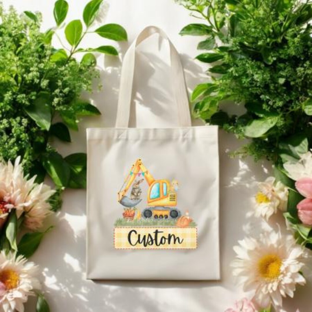 Custom Easter Tote Bags - Personalized Easter Bag- Easter Gift Ideas ...