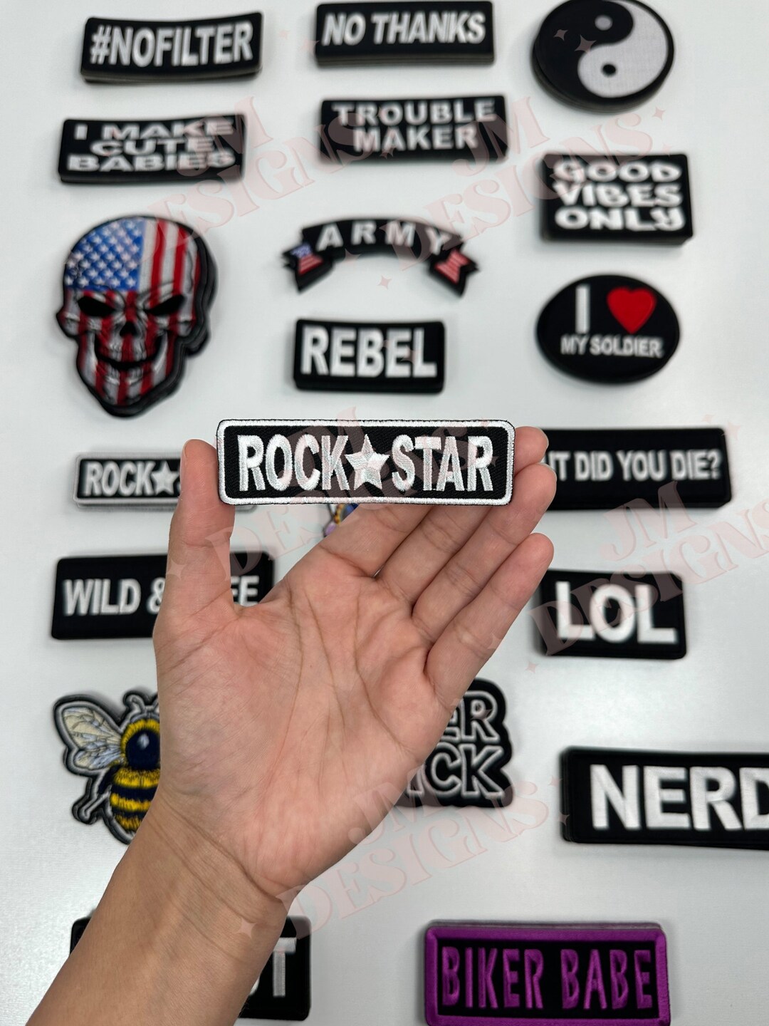 Rockstar Iron on Patch |iron on |bold Patch| Funny Patches | Hat Bar ...