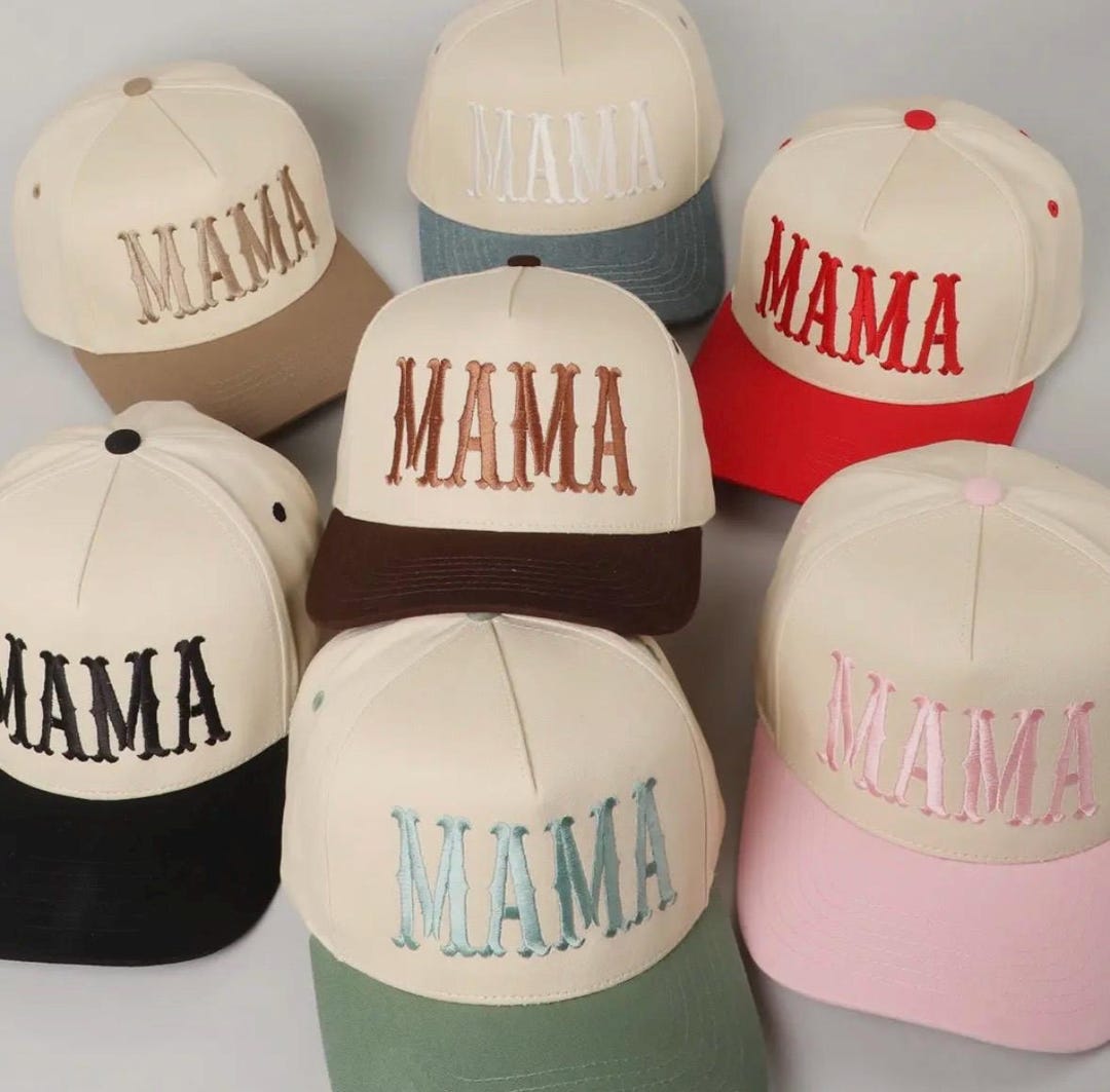 Embroidered Mama Hat| Mom Hat| Mama Hat| Trucker Hat| Custom Embroidery ...