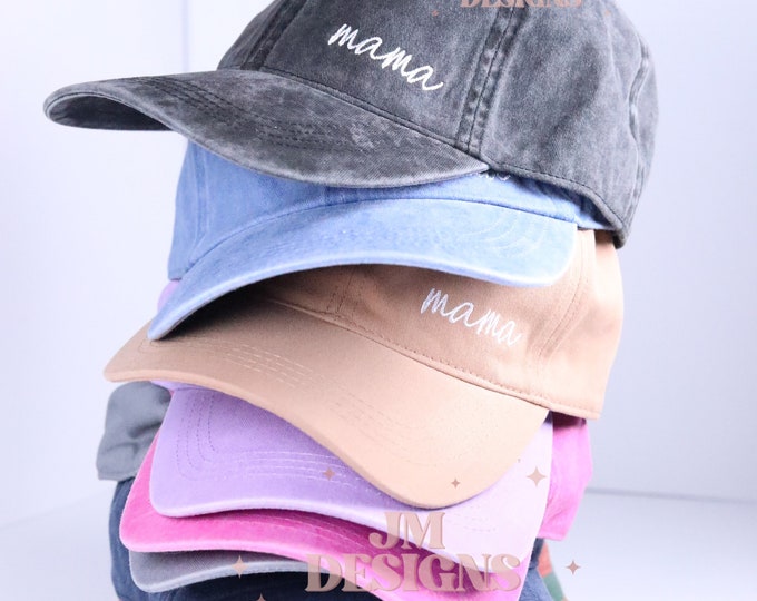 MAMA Embroidered Baseball Cap, Embroidered Cap, Cotton Baseball Cap ...
