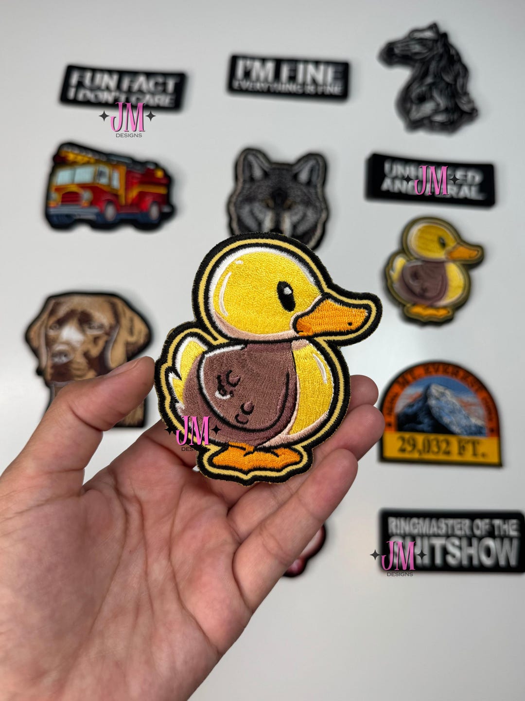 Baby Duck Iron on Patch |iron on |bold Patch| Funny Patches | Hat Bar ...