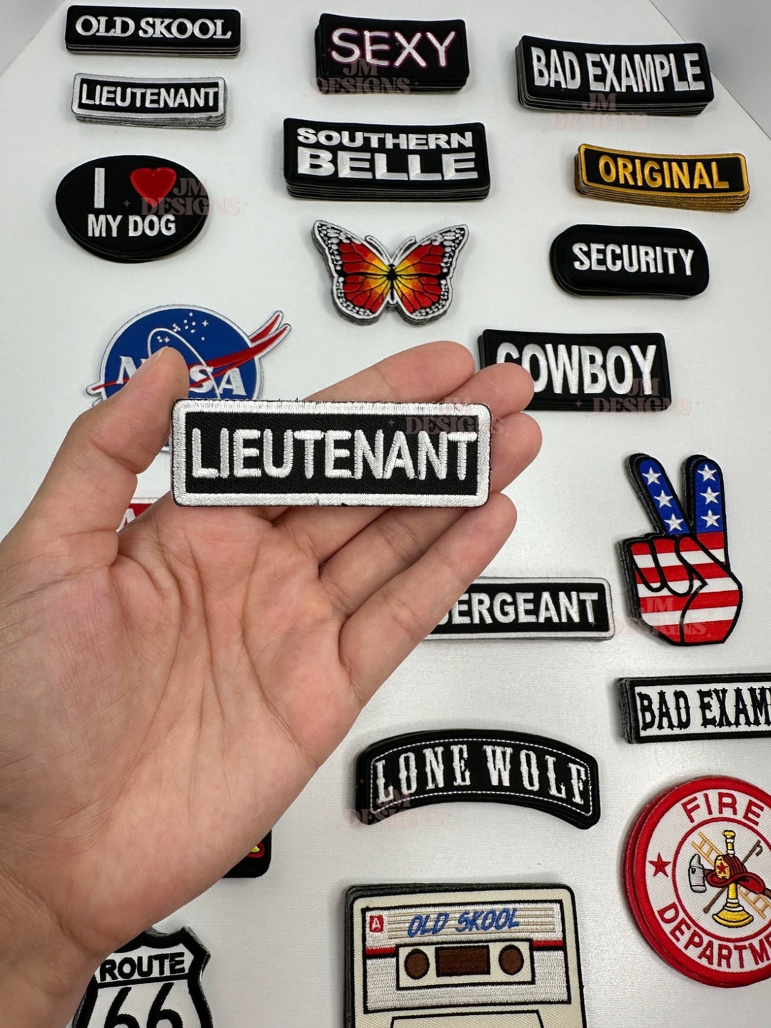 Lieutenant Iron on Patch |iron on |bold Patch| Funny Patches | Hat Bar ...