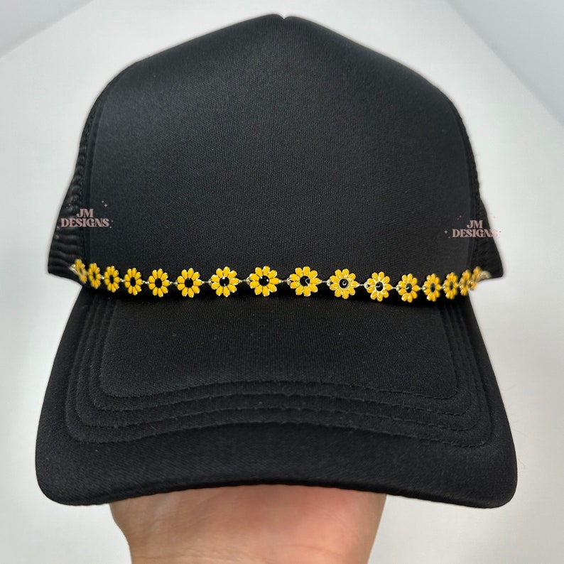 Trucker Hat Chains Sunflower Hat Chain Hat Accessories Trendy Chains ...