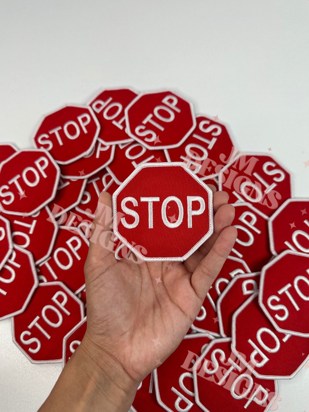 Stop Sign Iron on Patch |iron on |bold Patch| Funny Patches | Hat Bar ...