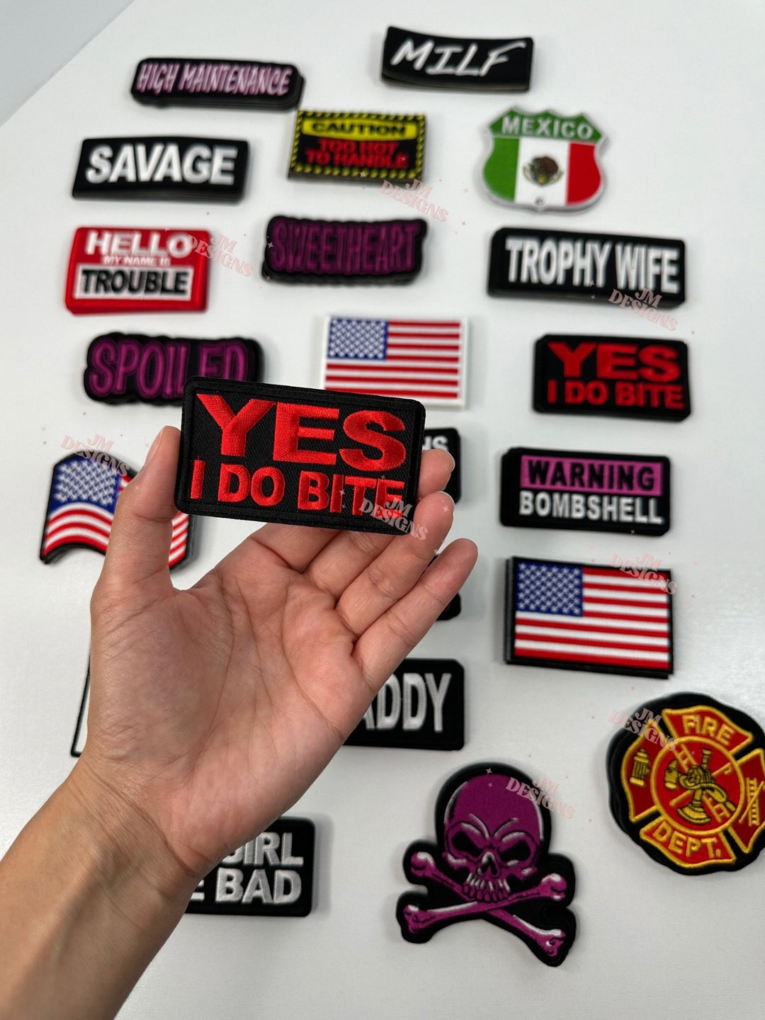 Yes I Do Bite Iron on Patch |daring Patches Iron on |funny Patches ...