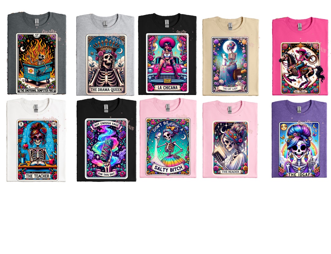 Tarot Card Shirts | Cat Lady | Salty B - Etsy