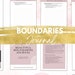 Boundaries Journal, Boundary Setting, Setting Healthy Boundaries ...