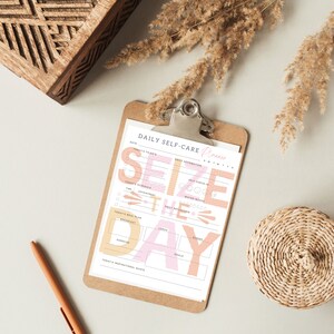 Daily Planner Pages for Self-care, Self Awareness, Mental Health Gifts ...