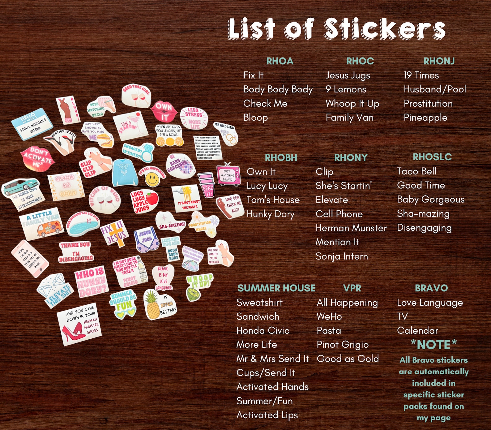 Vanderpump Rules Stickers VPR Quotes Bravo Stickers - Etsy