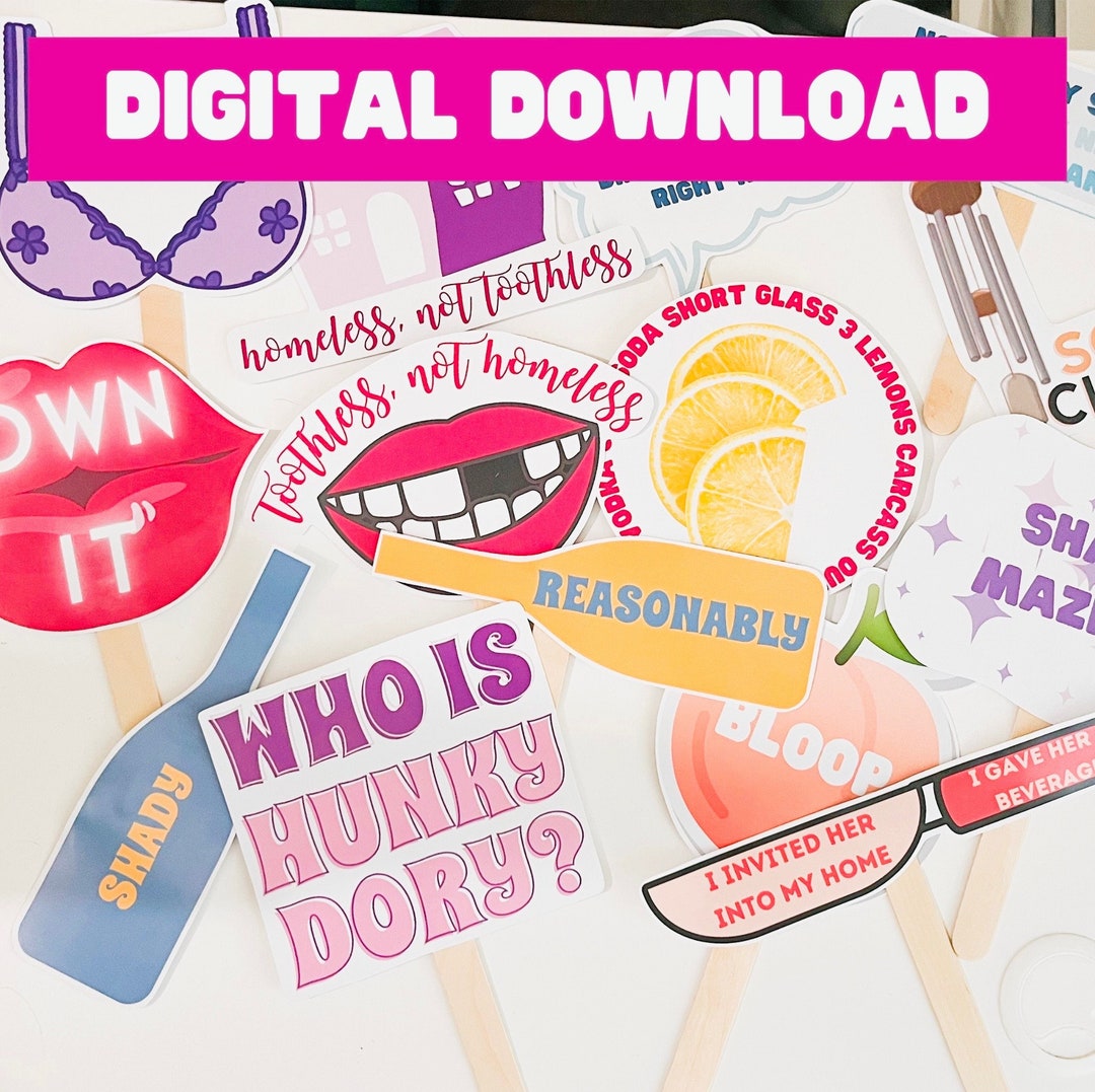 Bravo Real Housewives Quotes Photo Booth Props **DIGITAL DOWNLOAD ...