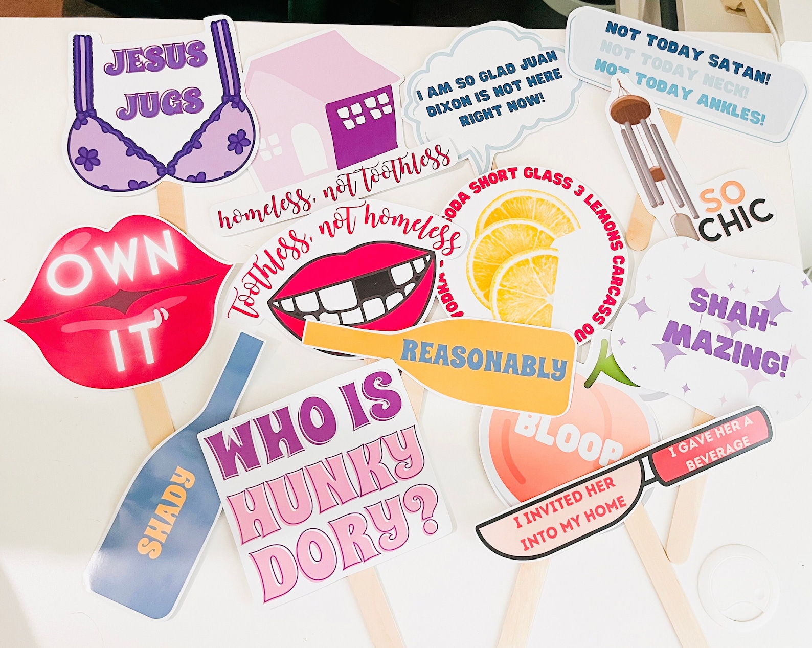 Bravo Real Housewives Quotes Photo Booth Props | Party Decorations ...