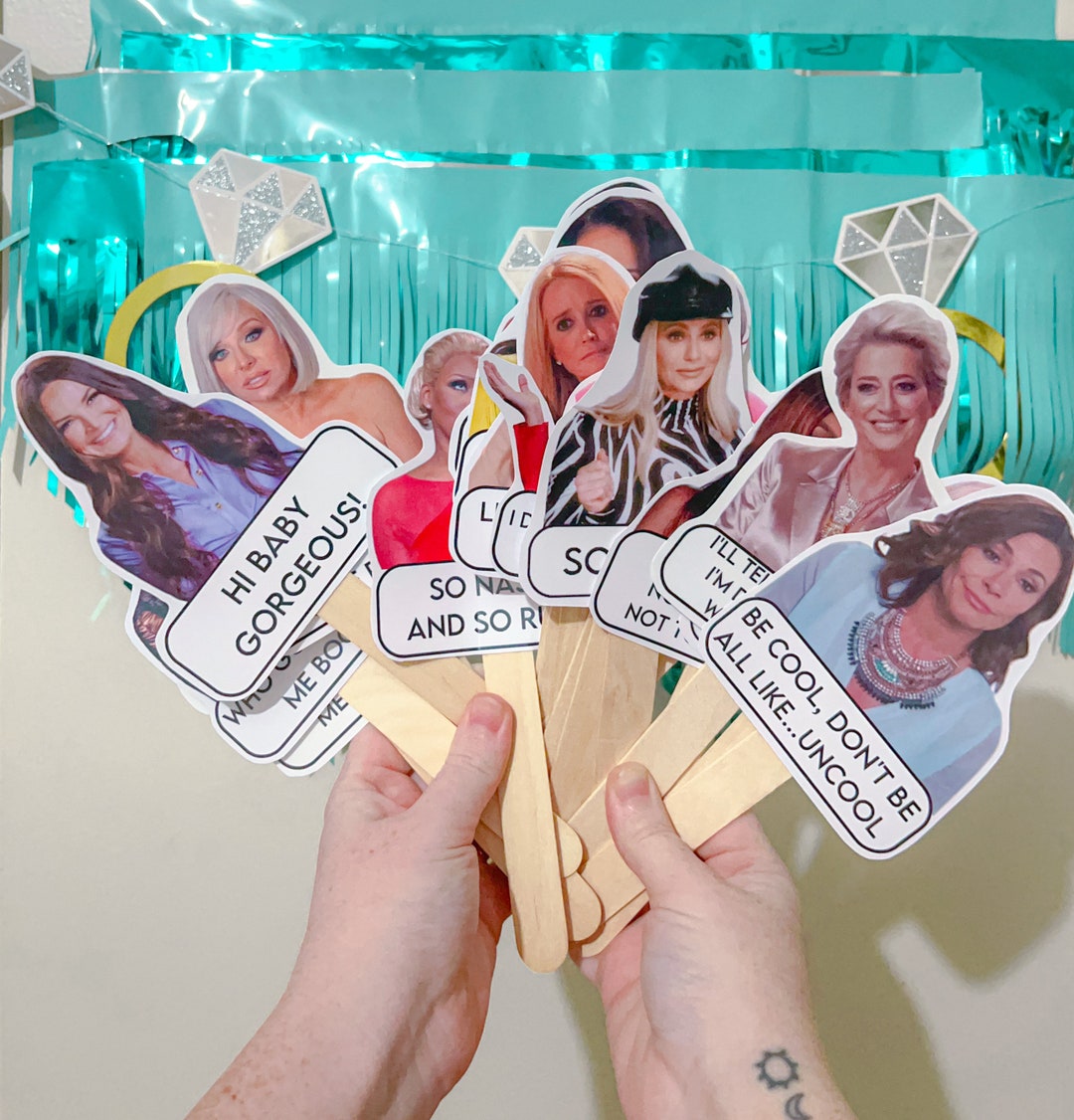 Bravo Real Housewives Party Decorations Photo Booth Props - Etsy