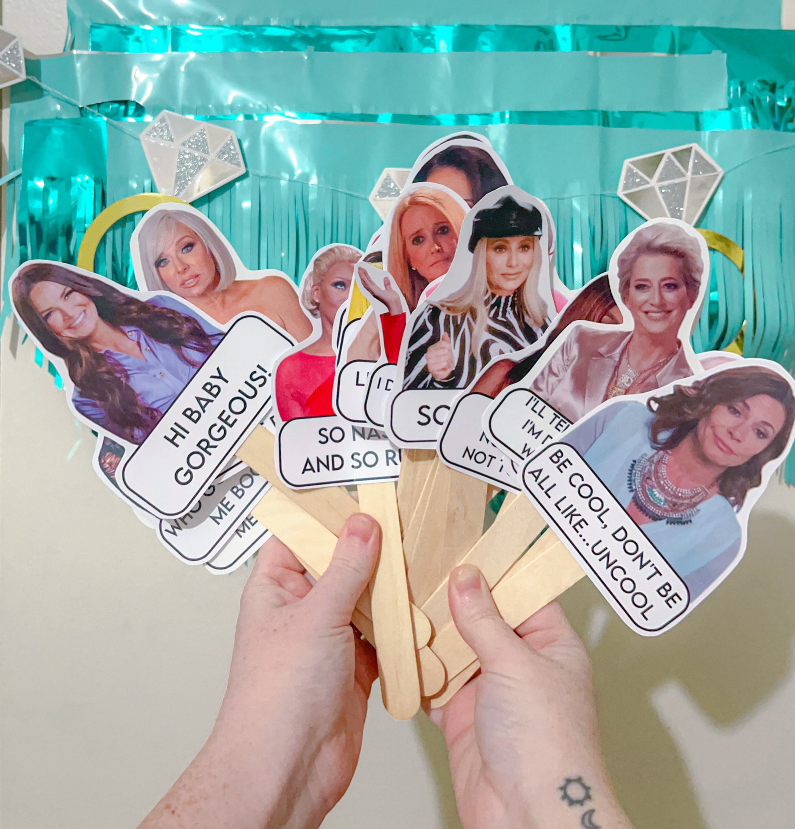 Bravo Real Housewives Party Decorations Photo Booth Props - Etsy