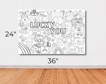 24 X 36 Large Coloring Poster Bookshelf - Etsy