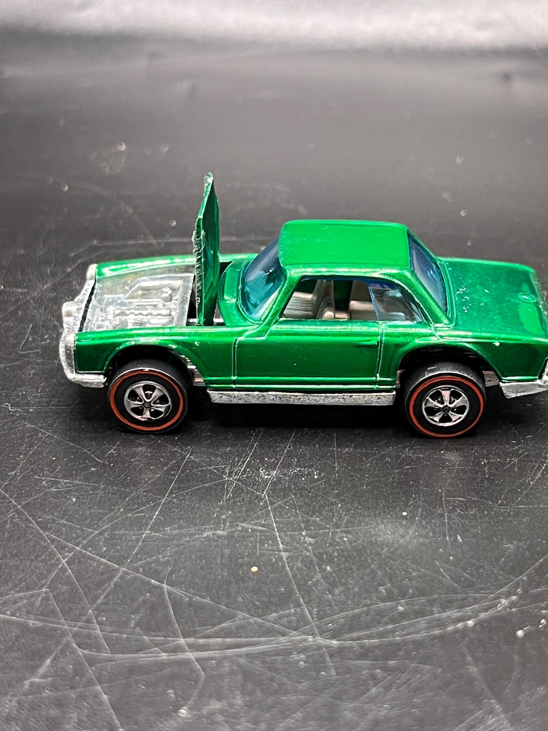 Rare!! 1969 Vintage Hot Wheels Spectraflame Green Mercedes 280SL ...