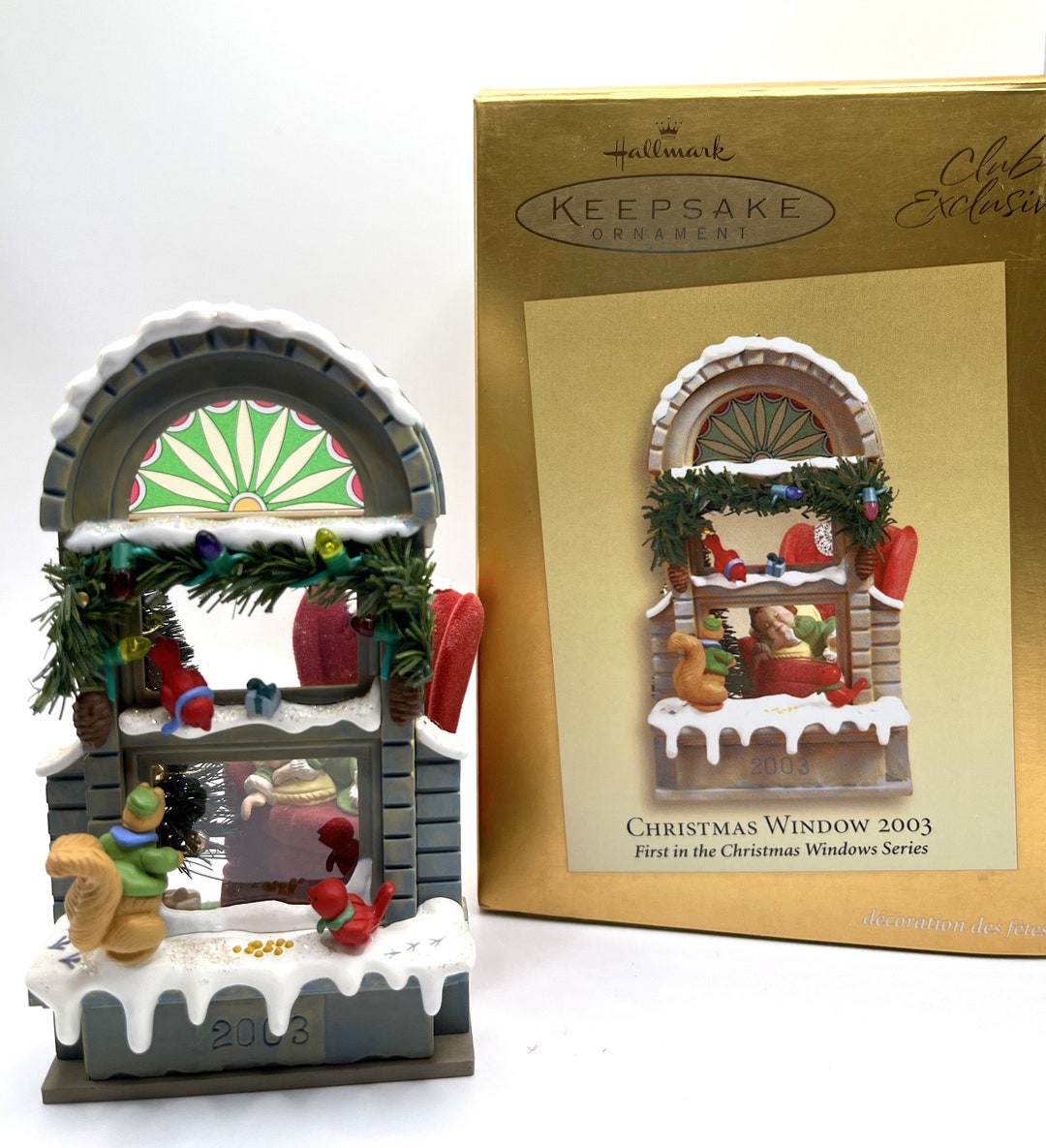 Club Exclusive!! Hallmark Keepsake Ornament, Christmas Window, First in ...