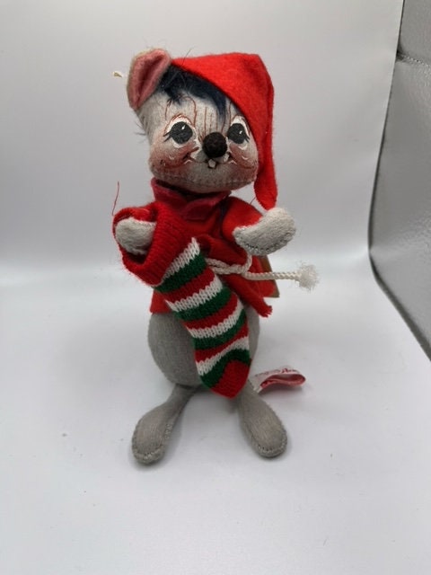 Annalee 7 Mouse With Stocking, Mint With Tags 771488 - Etsy