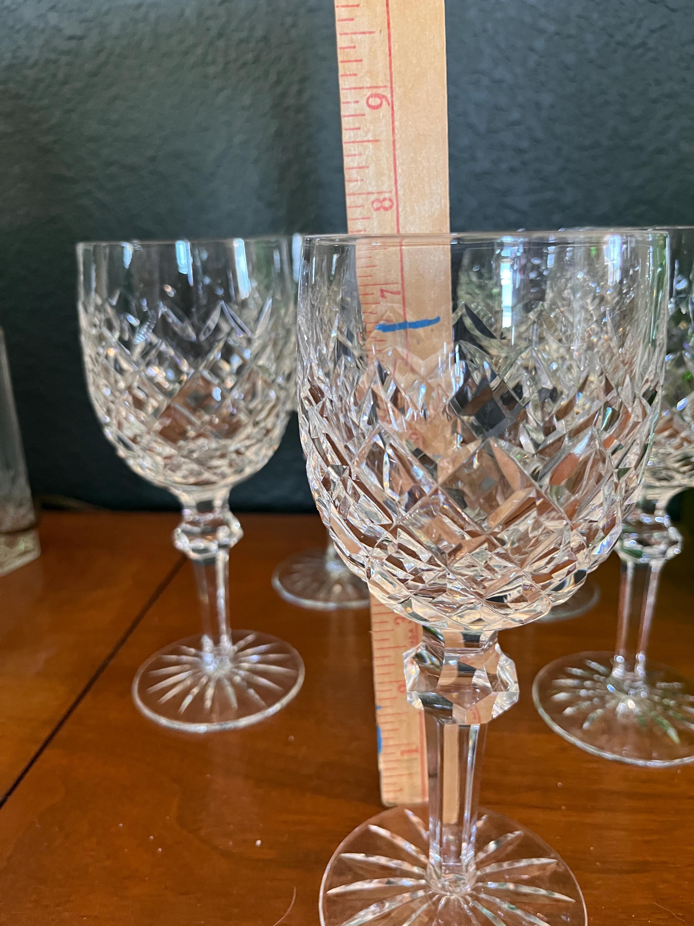 Vintage Waterford Powerscourt Water or Wine Glass, Cut Crystal ...
