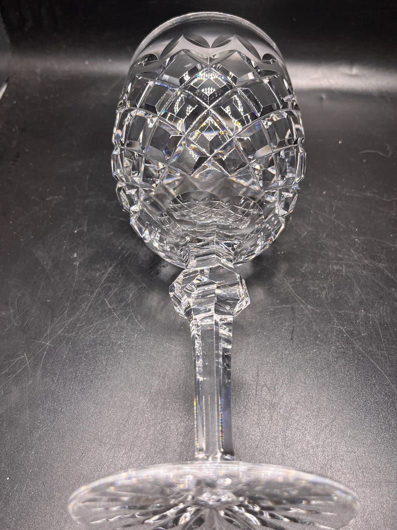 Vintage Waterford Powerscourt Water or Wine Glass, Cut Crystal ...
