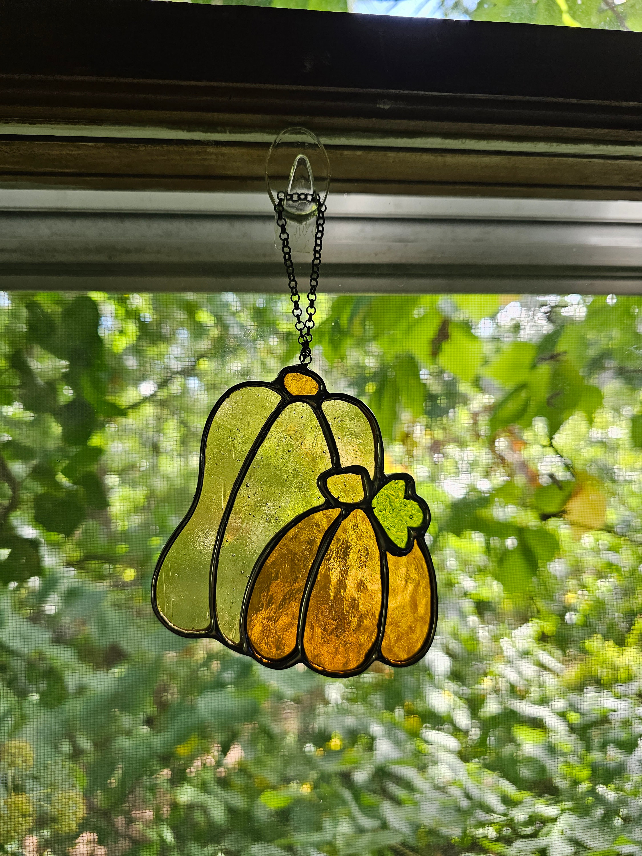 Stained Glass Pumpkin Fall Decor - Etsy