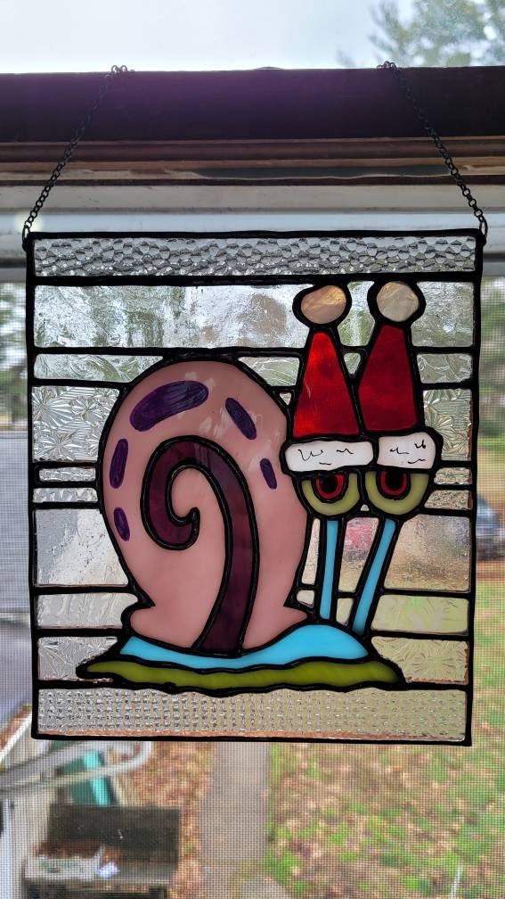 Stained Glass Snail Gary - Etsy