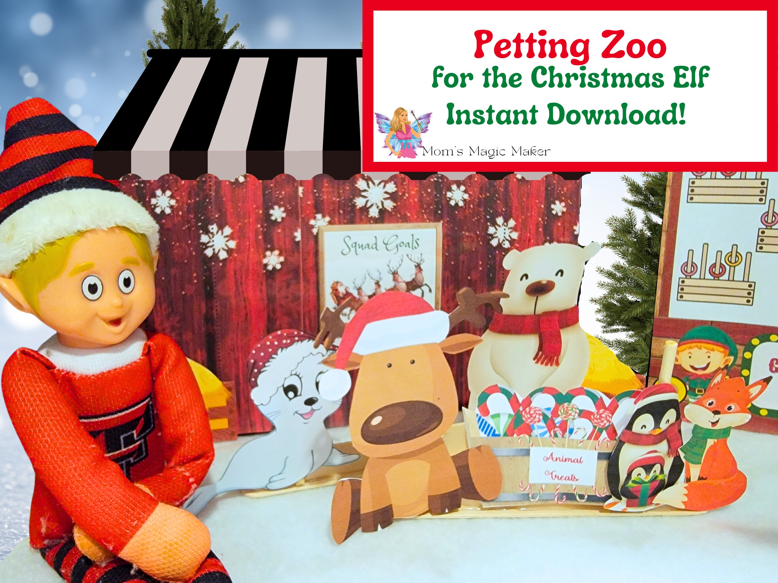 Printable Petting Zoo for Christmas Elves * Instant Download - Etsy