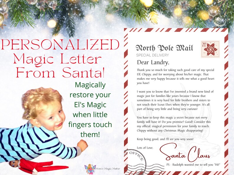 Special Letter From Santa to Restore Elf's Magic - Etsy