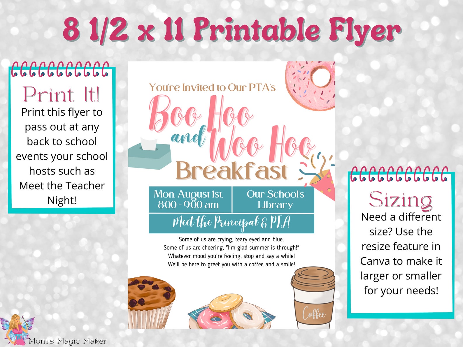 Boo-hoo Woo-hoo Breakfast Template Bundle | Editable Flyer & Social ...