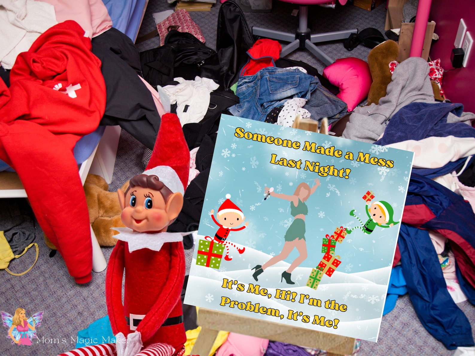 Elfie is a Swiftie Taylor Swift Inspired Elf Signs Swiftie - Etsy UK