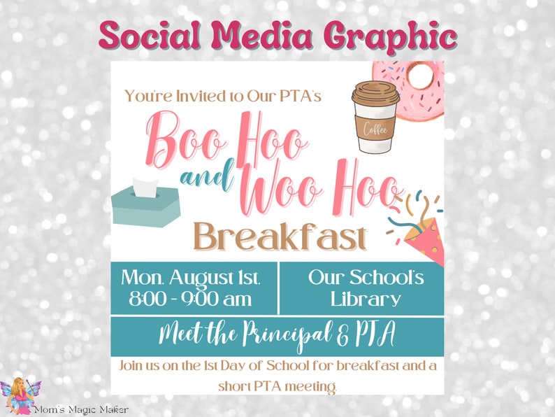 Boo-hoo Woo-hoo Breakfast Template Bundle | Editable Flyer & Social ...