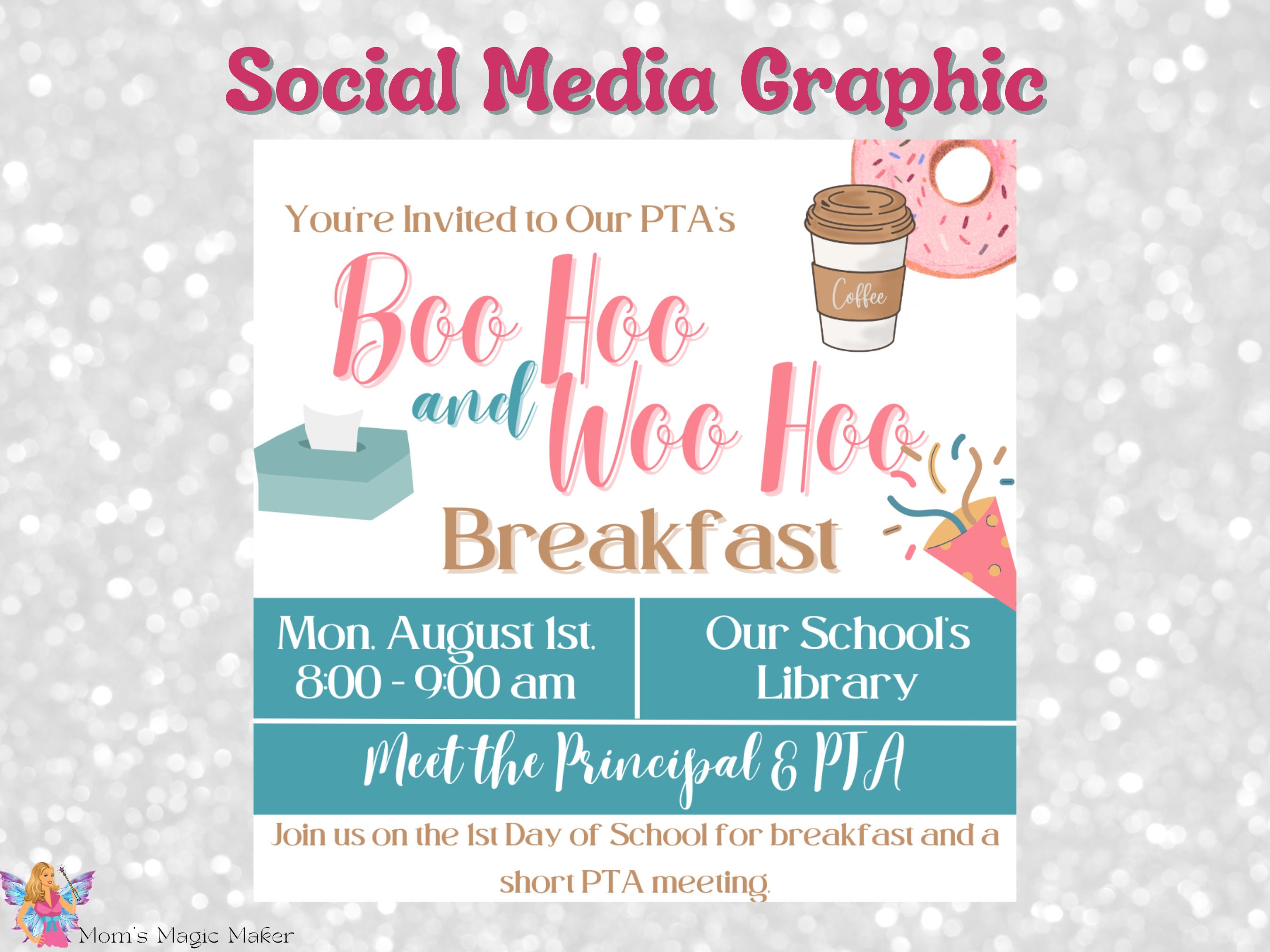 Boo-hoo Woo-hoo Breakfast Template Bundle | Editable Flyer & Social ...