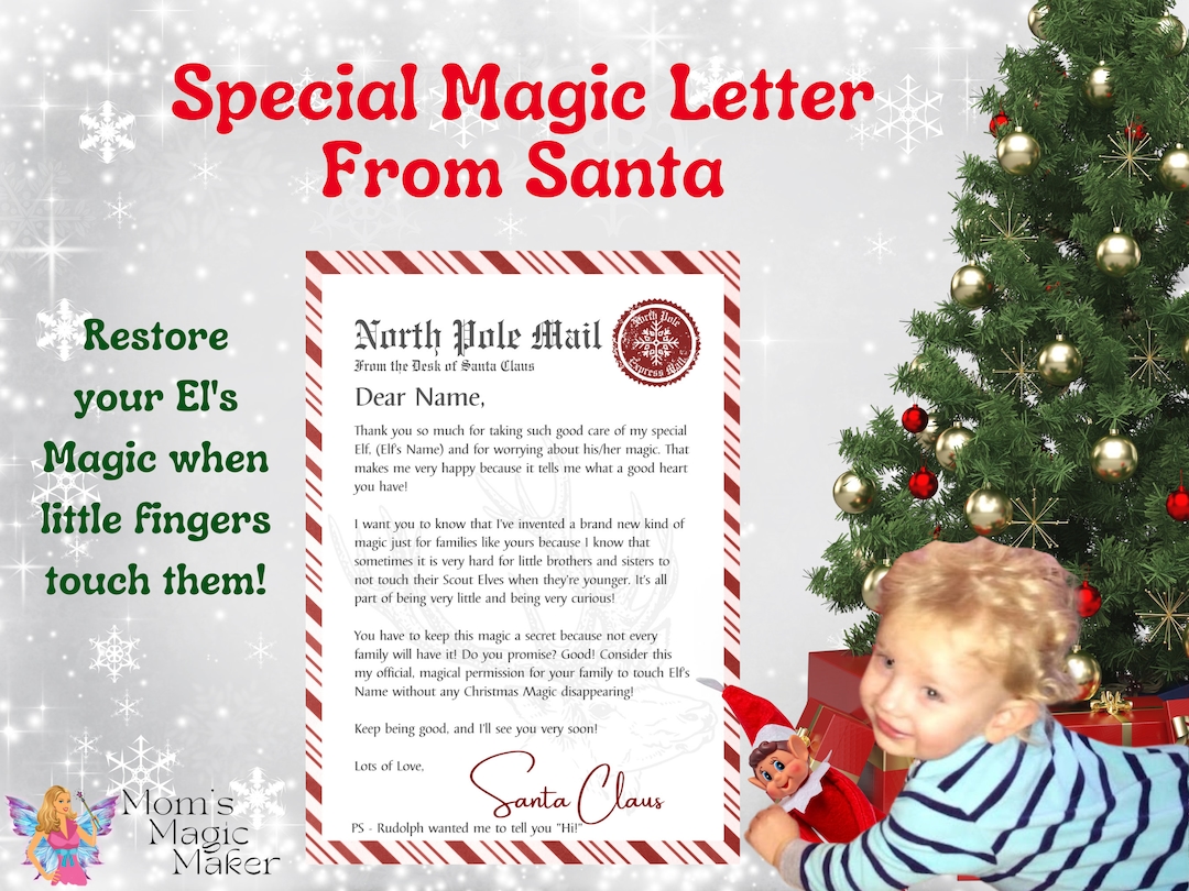 Special Letter From Santa to Restore Elf's Magic * Personalized Letter ...