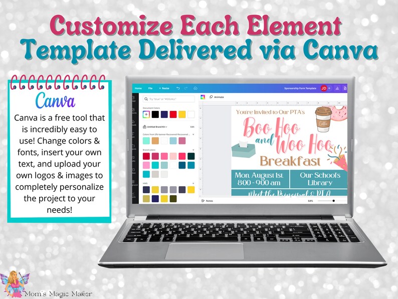 Boo-hoo Woo-hoo Breakfast Template Bundle | Editable Flyer & Social ...